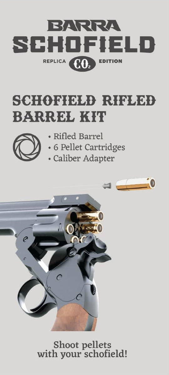 Barra Airguns 5" Rifled Barrel Kit for Schofield No. 3 Revolver BB ...